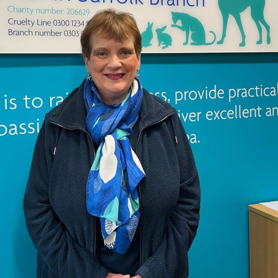 Sue marks her last day as RSPCA Shop Manager in Attleborough after an ...